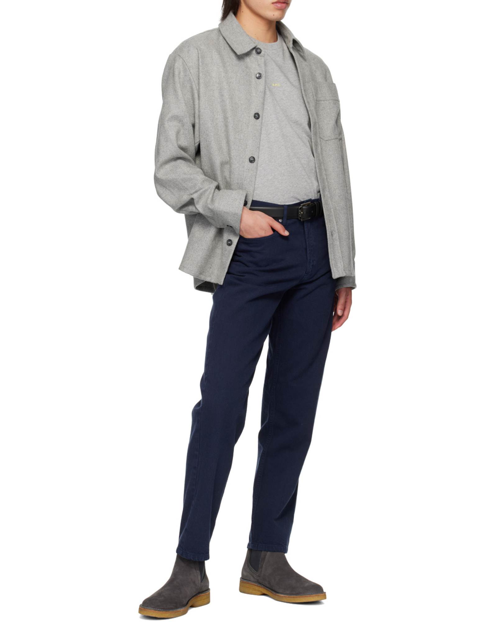 A.P.C. A.P.C. Martin Button Detailed Straight Leg Jeans